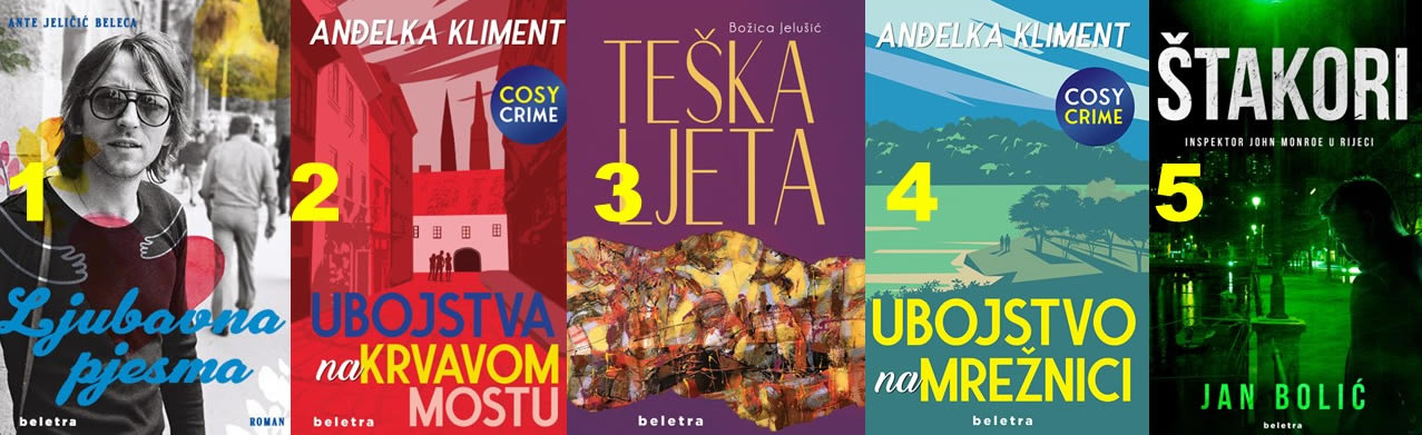 NAJTRAŽENIJE ZA LJETO 2023.– BELETRISTIKA - Beletra