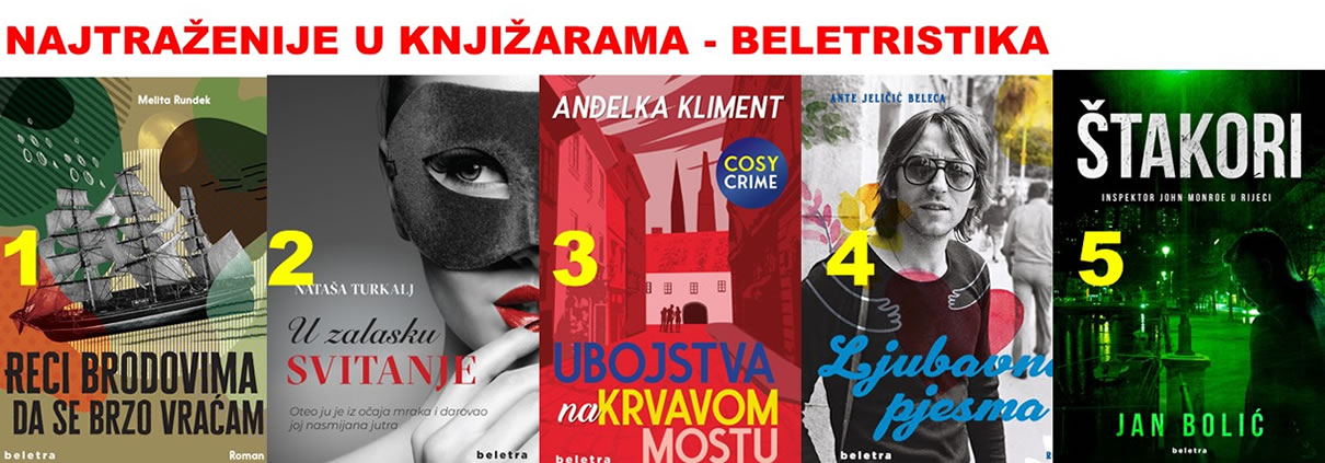 Najtraženije u prosincu 2023. (beletristika) - Beletra